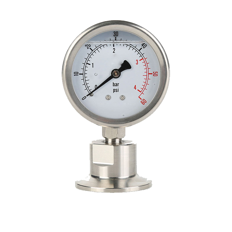 YN60BF/MC pressure gauge stainless steel diaphragm pressure gauge Φ60 diaphragm pressure gauge ...