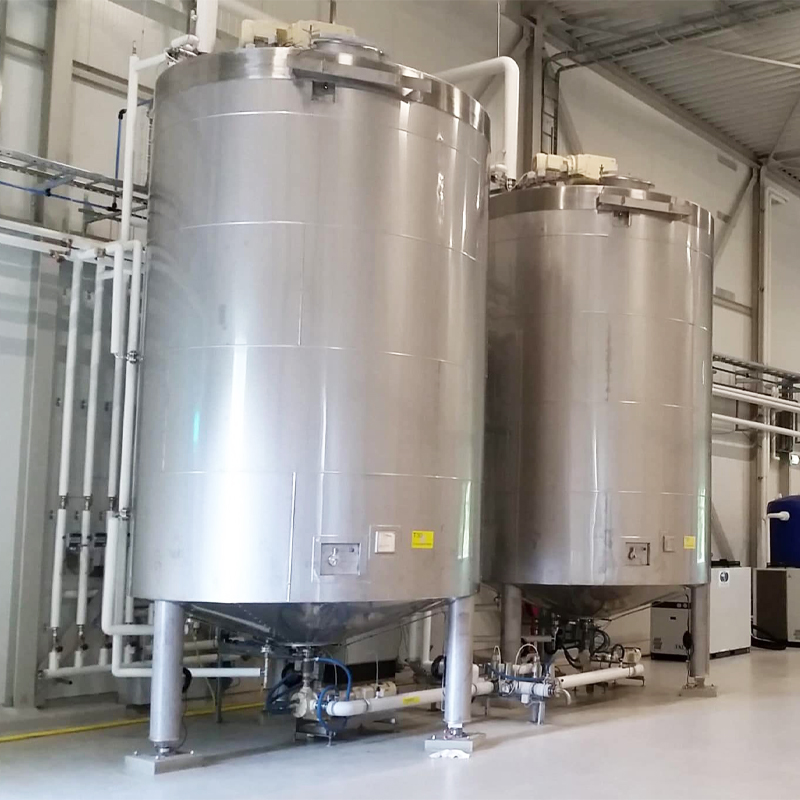 4000 Gallon 40,000 lb Steel Jacketed Sanitary Agitated Tank - EASY ...