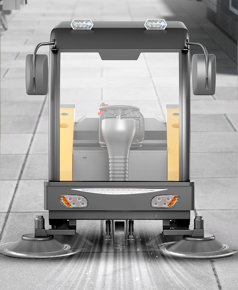 48V Driving Automatic Sweeper Industrial Commercial Electric Cleaning ...