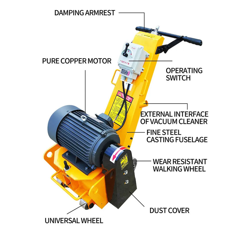 Scarifier Machine Road Concrete Floor Scarifier Concrete Floor Planer ...