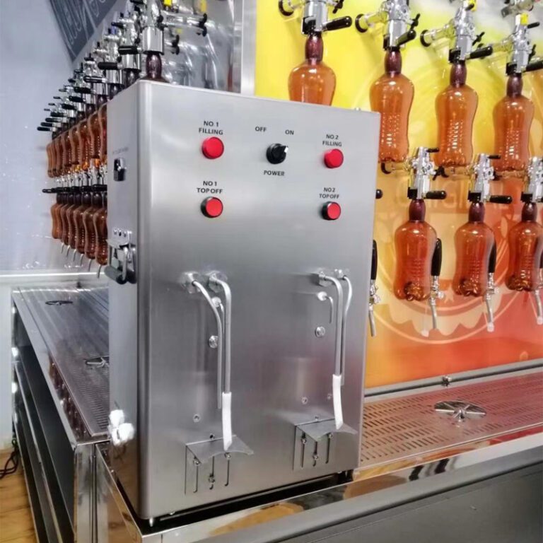 Fill 2 Spout Can Filler Carbonated Beverage Semi-automatic can filling ...