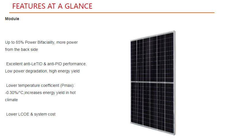 Canadian N-type Bifacial TOPCon Technology Solar Bifacial 550w 560w ...