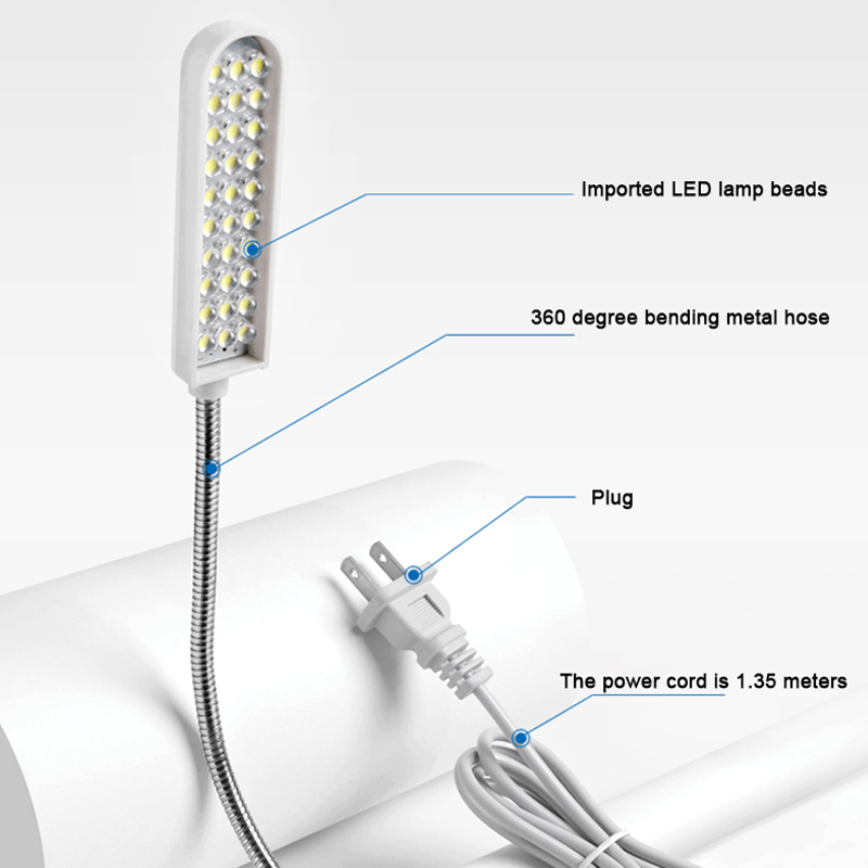 Sewing Machine Work Light 30 Beads Magnetic Machine Tool