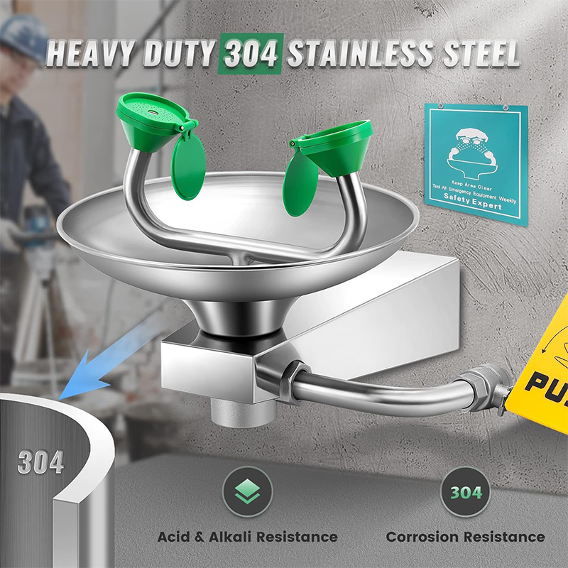 Wall Mounted Eye Wash Station Emergency Eyewash Station