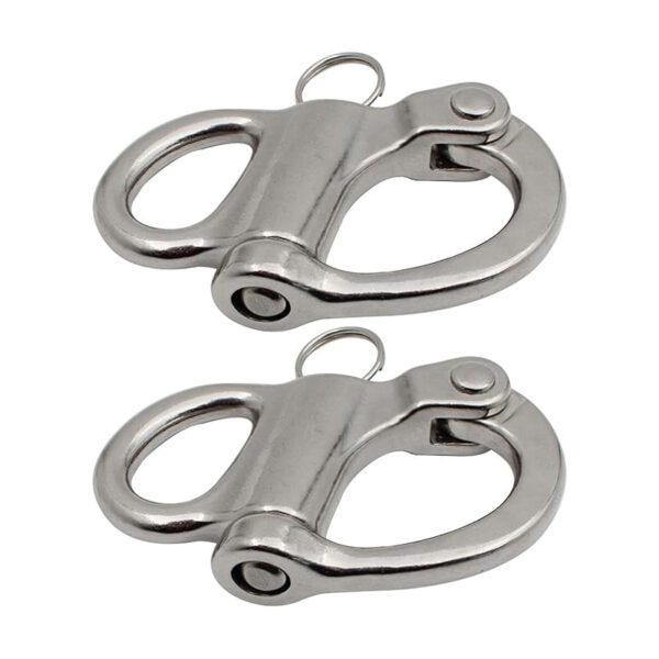 Snap Shackle Quick Release Fixed Shackles with Round Ring