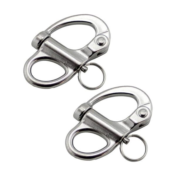 Snap Shackle Quick Release Fixed Shackles with Round Ring