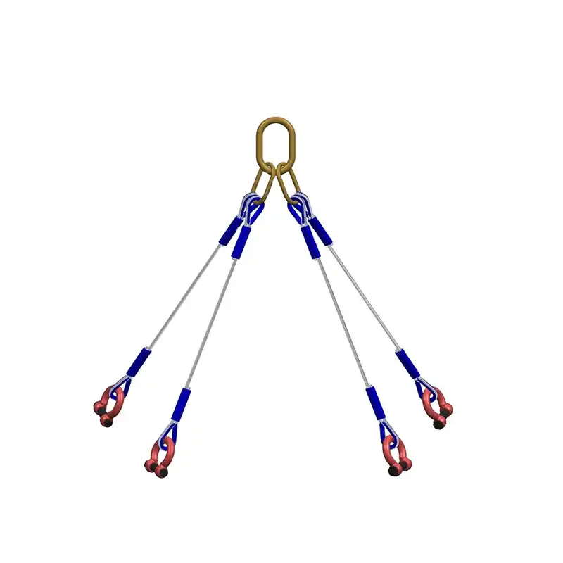 Wire Rope and Chain Lifting Slings with Shackles