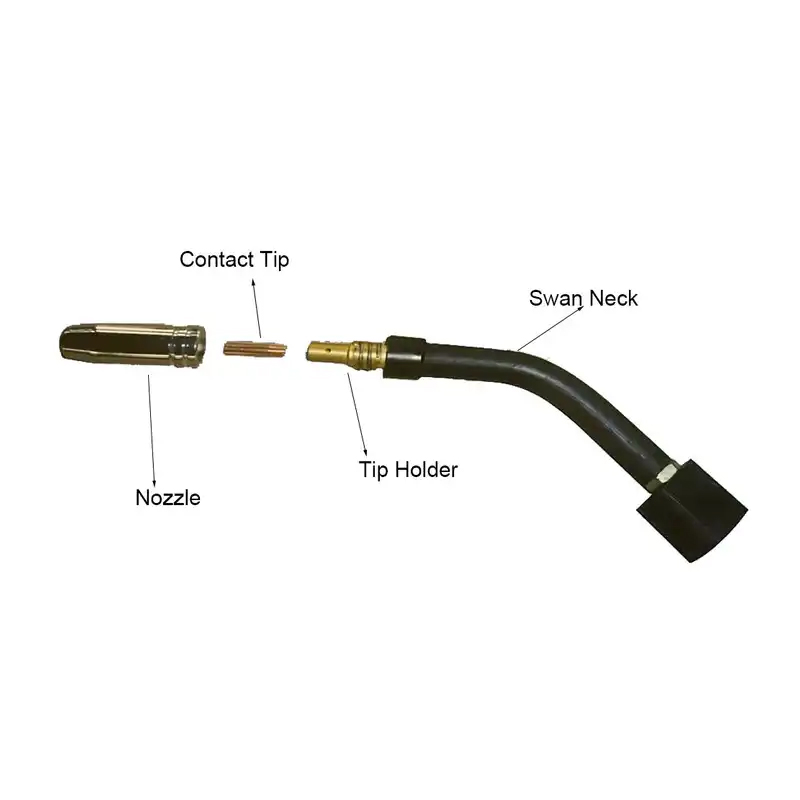 Welding Torch Portable Gas Cooling Welding Machine With Euro Connector ...