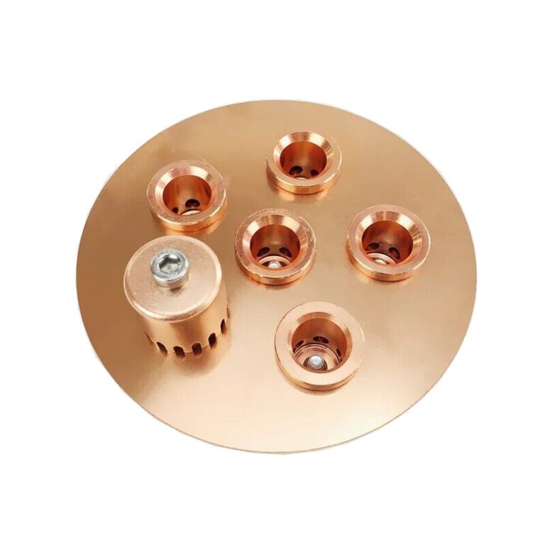 4" Copper Bubble Plate Overflow Cap Casting Distillation