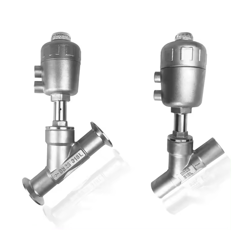 Angle Seat Valve Sanitary Pneumatic Steam Globe Valve