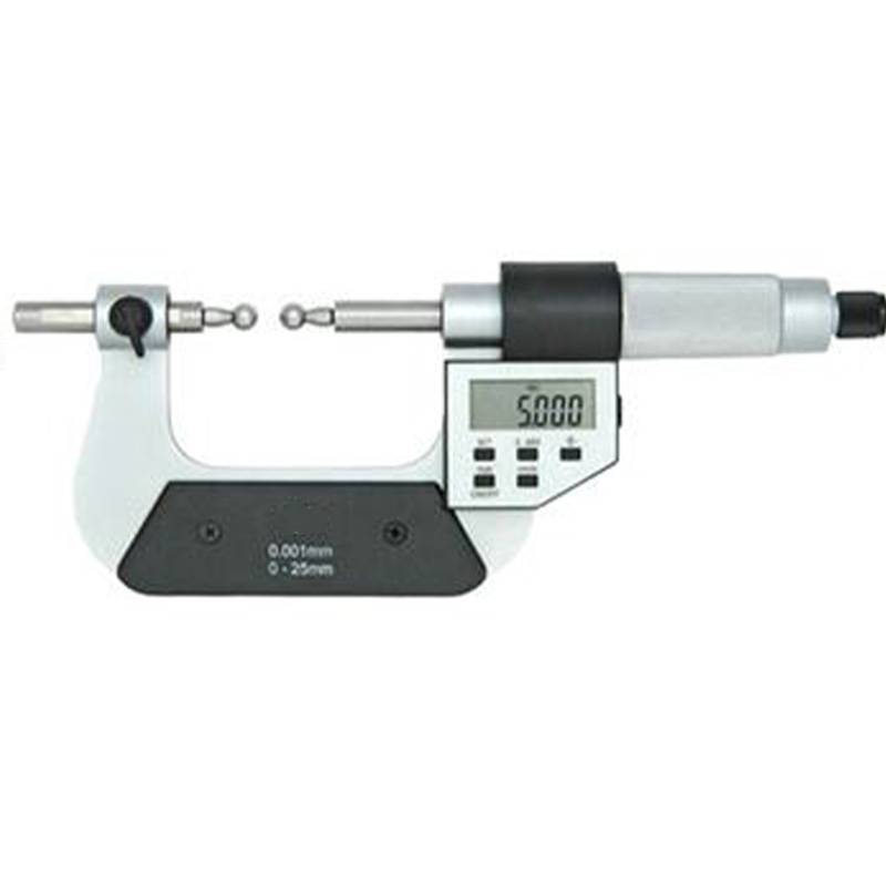 Electronic Digital Gear Micrometer Ball Head External
