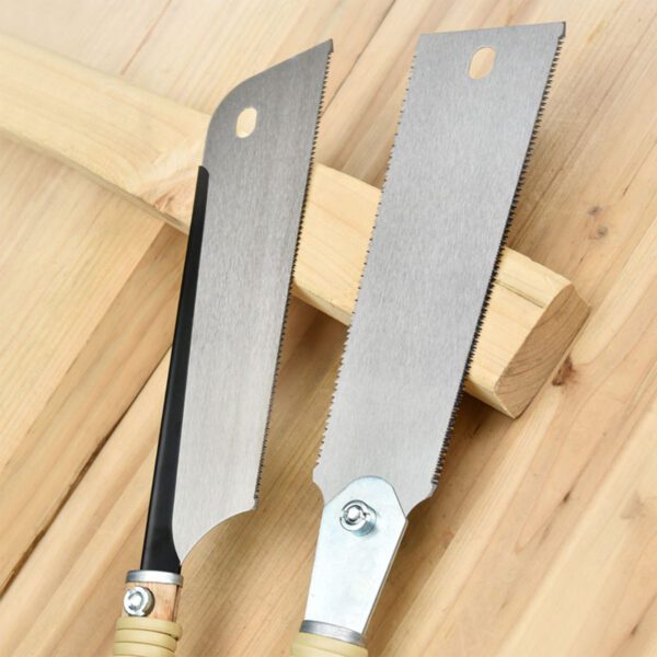 Saw with thin flexible blade for precise wood joining