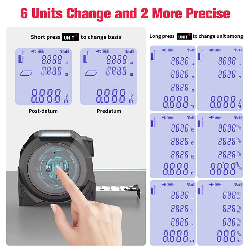 LCD Display Distance Meter Building Area Surveying Equipment – EASY ...