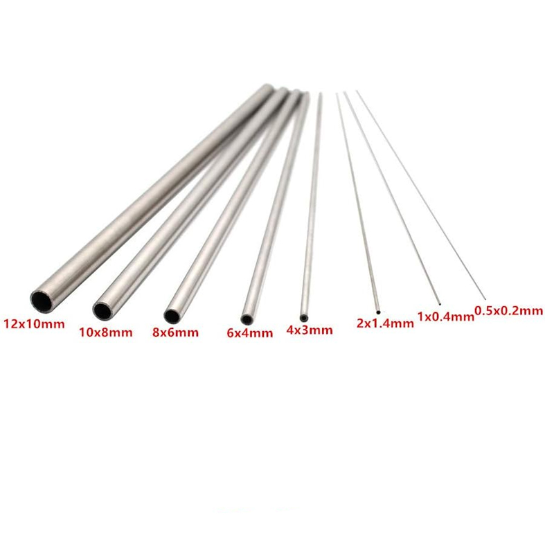 Tubing SS 304 Seamless Capillary Tube, 8-Pack, 0.5-12mm OD x 300mmL ...