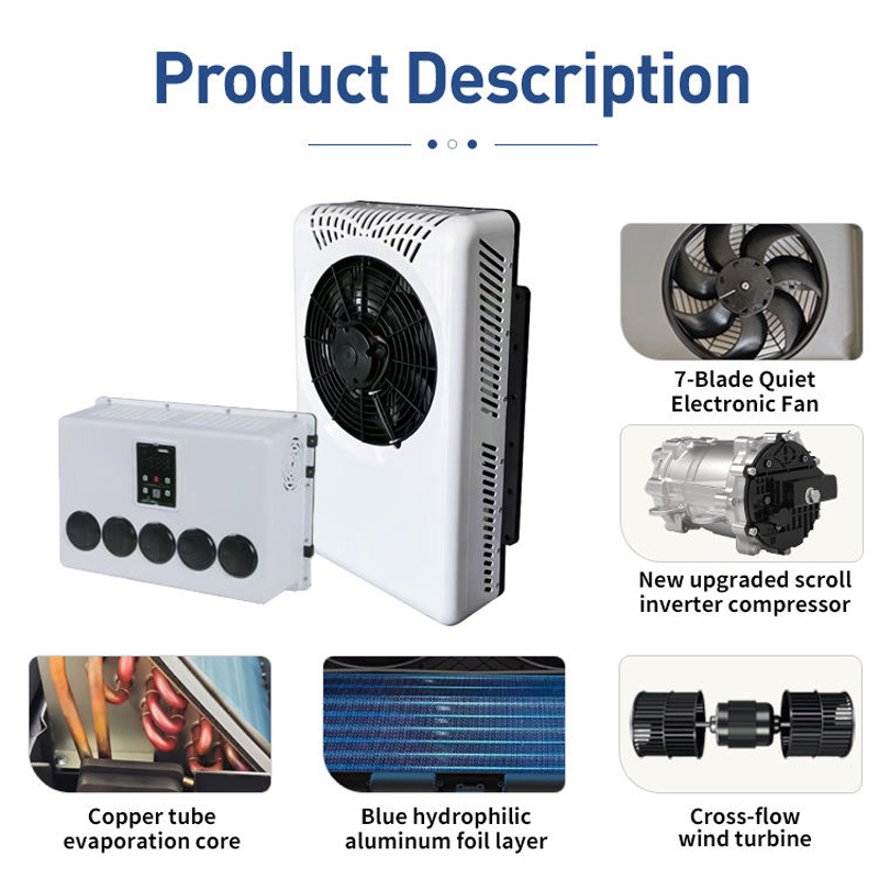 12V 24V Electric Parking Air Conditioner for Truck and Motorhome