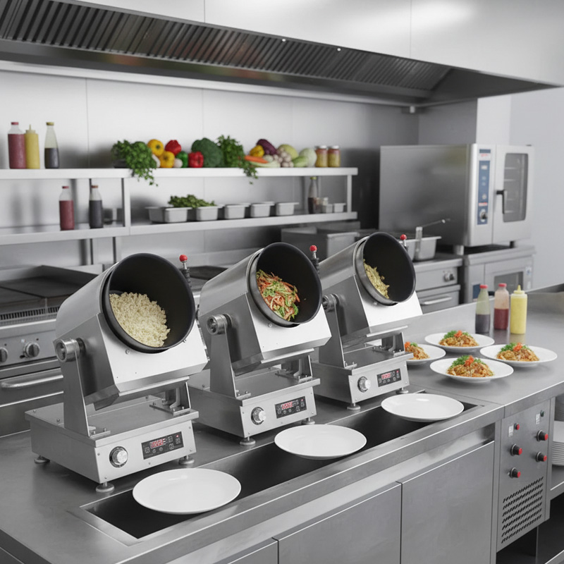 Desktop Induction Fully Automatic Fried Rice Cooking Mixer