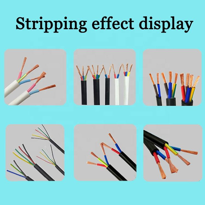 Vertikal pneumatisk flerkjernekabelstrippemaskin