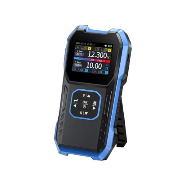 4-Wire Digital Battery Tester for Voltage and Internal Resistance