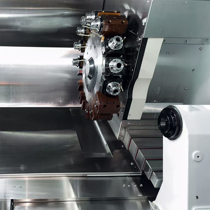 Slant Bed CNC Machine for Turn-Mill Complex Live Tooling