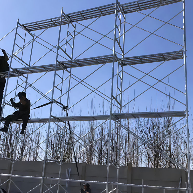 H-runkoinen teräsrakennusteline rakennustöihin