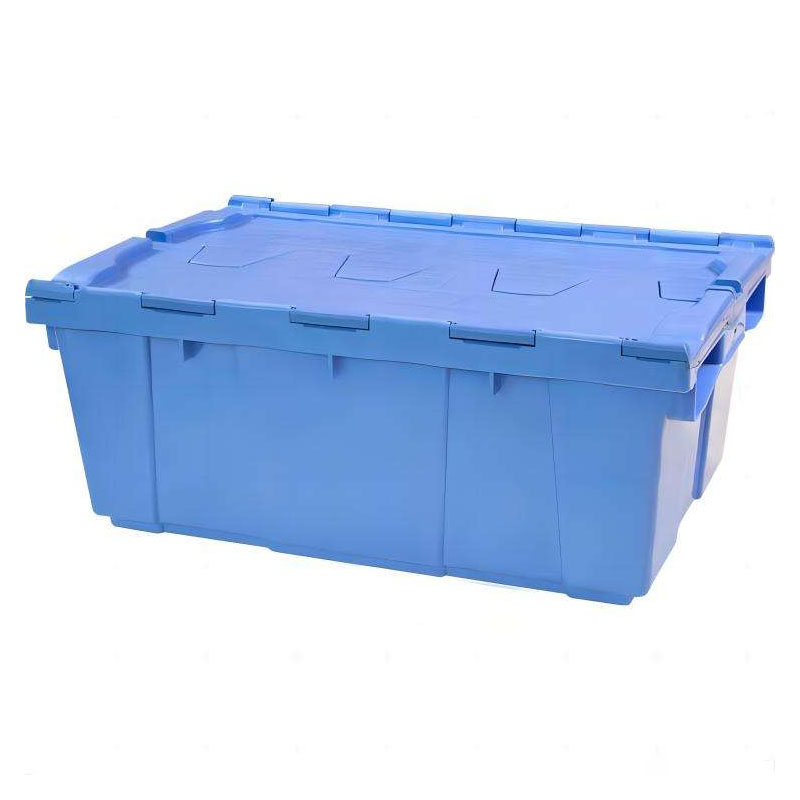 Industrial Plastic Container Stackable Nestable Crate with Lid