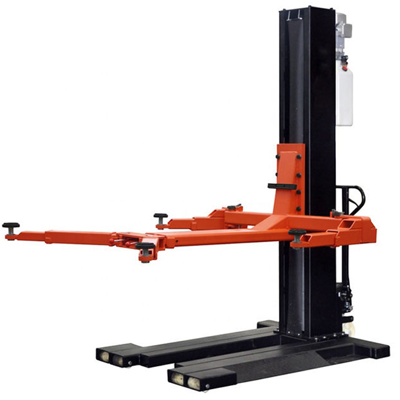 Single Post Car Lift Mobile Scissor Hydraulic Car Lifting Equipment