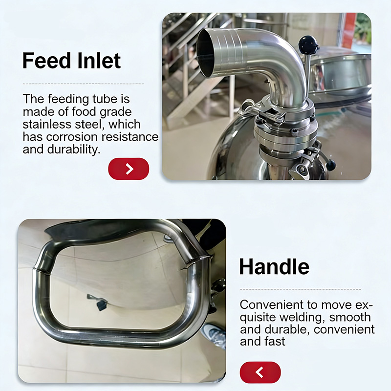2000L SUS316 Stainless Steel Storage Tank for Liquid Lotion