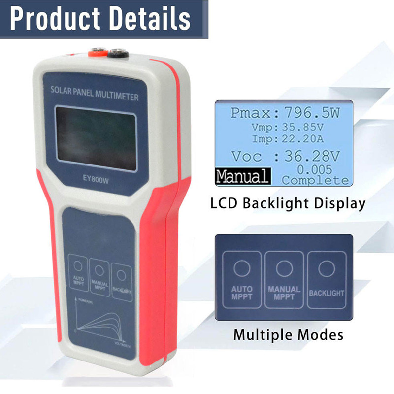 Solar System Electrical Battery Tester with Portable Multimeter