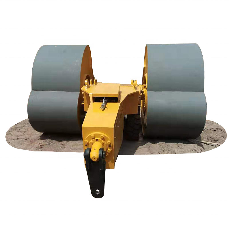 Towed impact roller soil compaction equipment