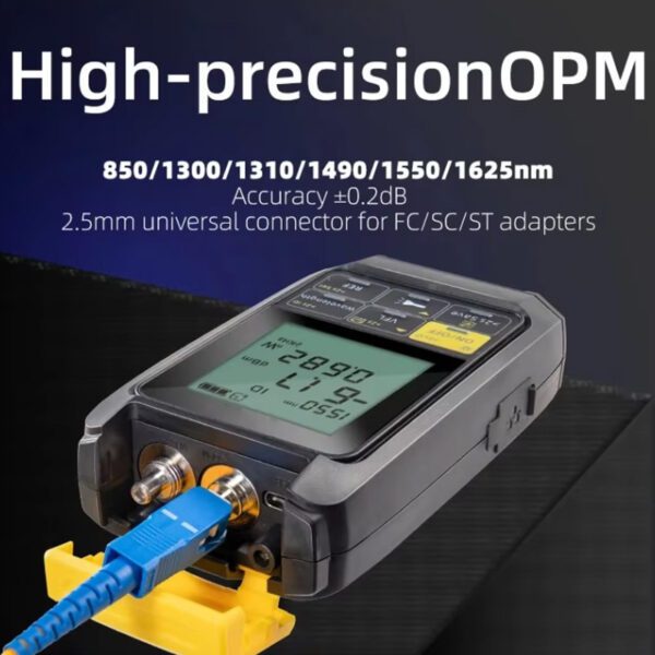 VFL Fiber Visual Fault Locator Battery Tester USB Rechargeable