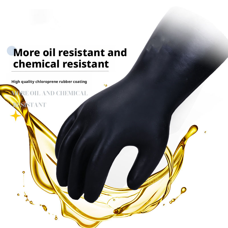 Chemical-Resistant Rubber Gloves for Personal Safety Protection