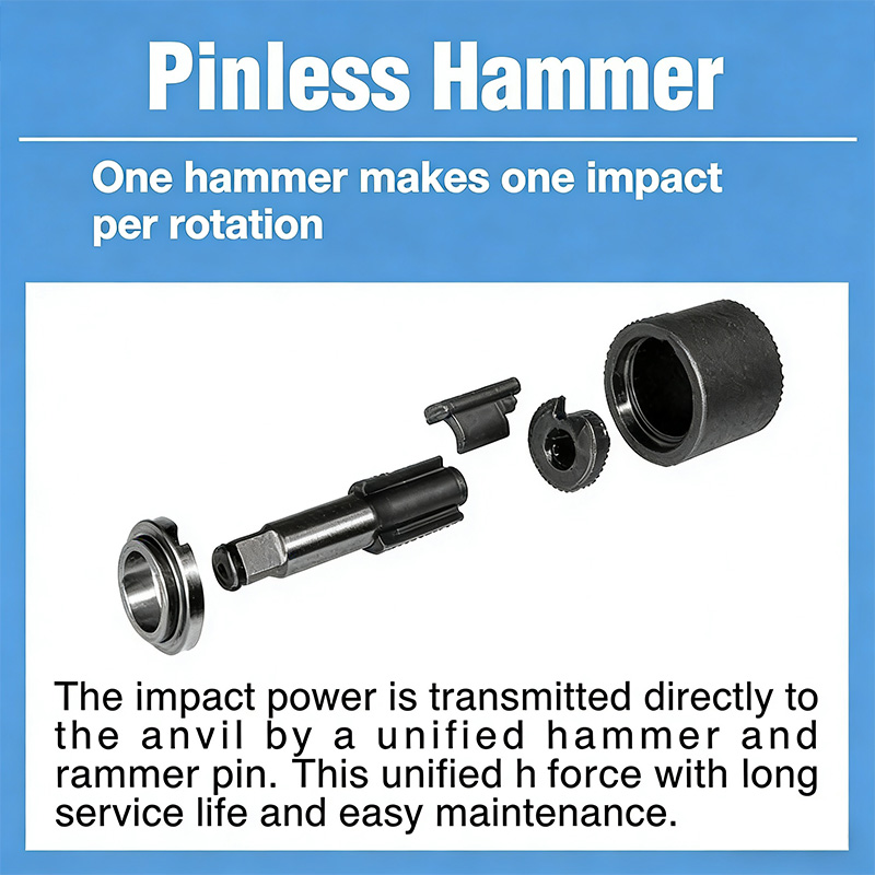 1in Pneumatic Impact Wrench Heavy Duty Industrial Use