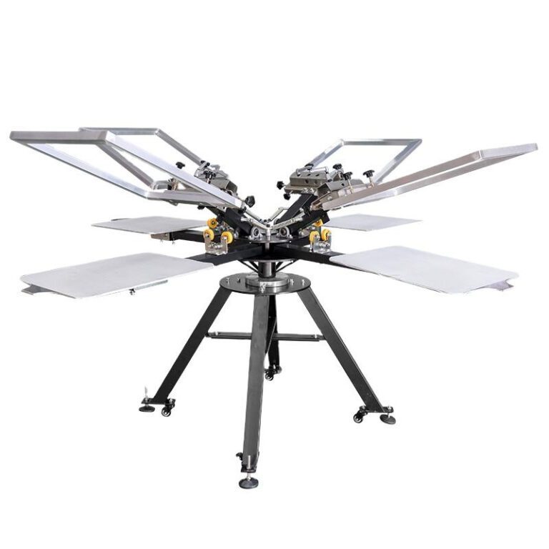 Screen Printing Machine 4 Color T-Shirt Manual 4-Station