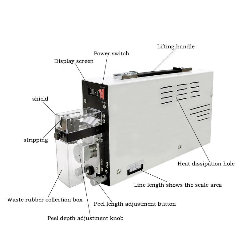 Mini 20mm Wire Stripping Machines for Portable Cable Processing